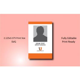 Media Network ID Card Template | Identity Card Template