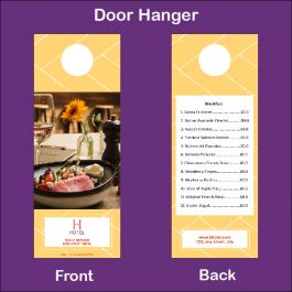 Hotel Door Hanger