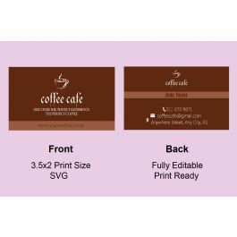 Coffee Cafe Business Card