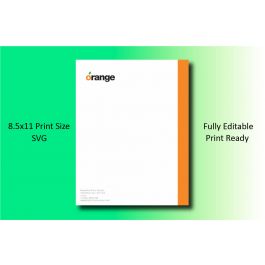 Orange Letterhead Template | Letterhead Template | DesignRiver