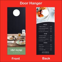 HM Restaurant Door Hanger