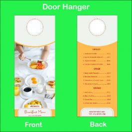 HM Breakfast Menu Door Hanger
