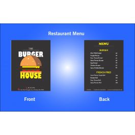 Burger House Menu Design Template | Burger Menu Template