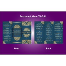 Restaurant Royal Menu Design Template | Tri-Fold Menu Templates