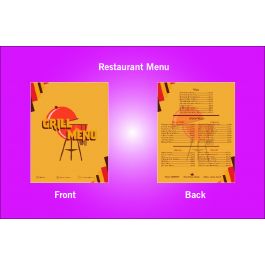 Grill Menu Design Template | BBQ Menu Template | DesignRiver