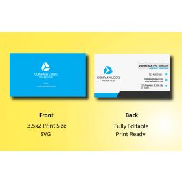 Blue Business Card Template