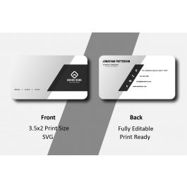 Grey Business Card Template