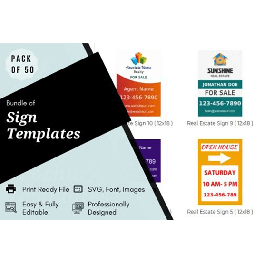 Top Signage Template Bundle |Best 50 Signs Graphic Design Templates ...