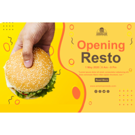 Restaurant Banner Design Templates | DesignRiver