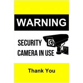 Security Camera Sign | Printable Security Camera Sign Templates