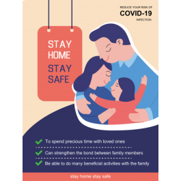 Stay Home Poster For Covid