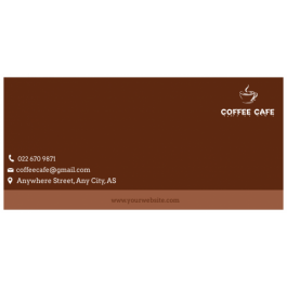 Coffee Cafe Envelope
