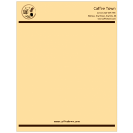 Coffee Town Letterhead