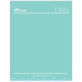 Beach Resort Letterhead