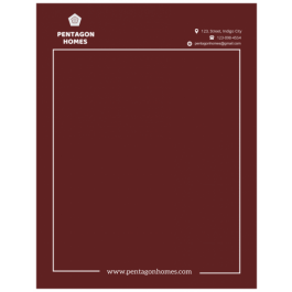 Pentagones Homes Letterhead