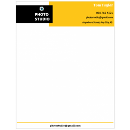 Photo Studio Letterhead