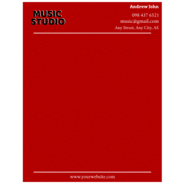 Music Studio Letterhead