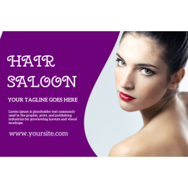 Saloon Banner Design Template | Salon Banner Design | DesignRiver